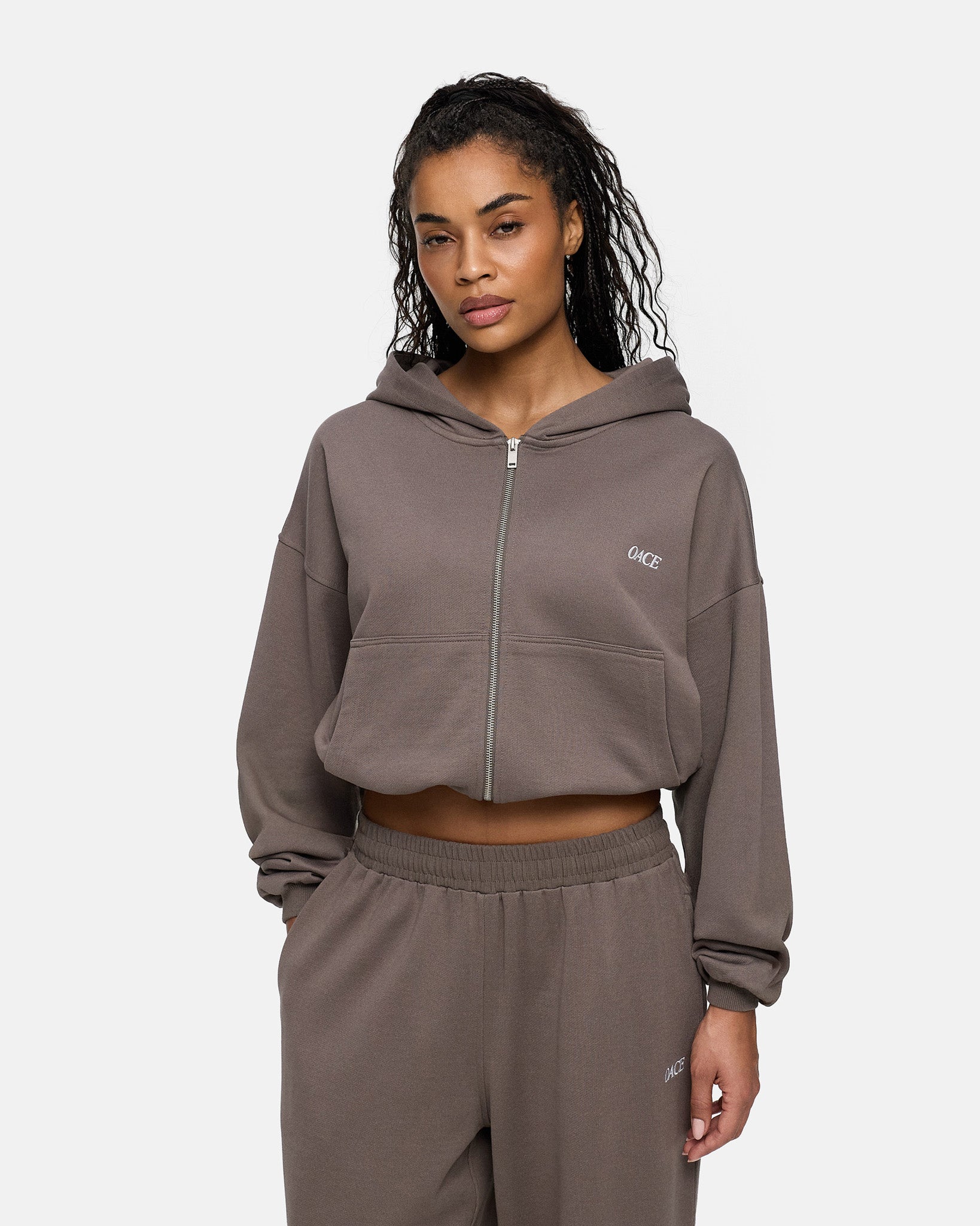 Core Cropped Zip Jacket